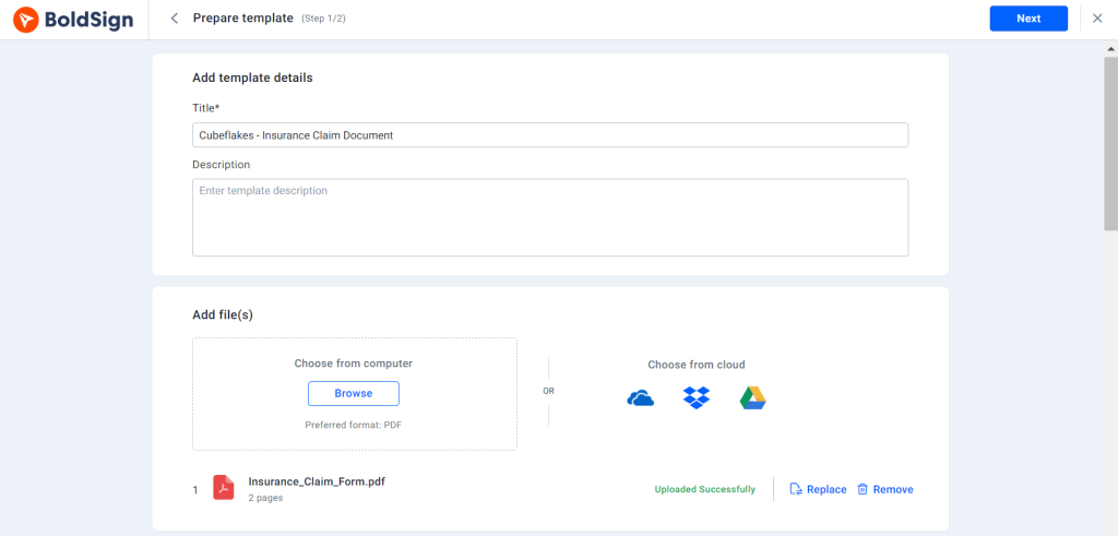 Integrating eSignatures in an Insurance Claim App Using .NET - BoldSign