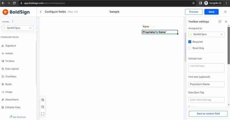 Create Custom Form Fields To Speed Up Document Building With Boldsign Boldsign