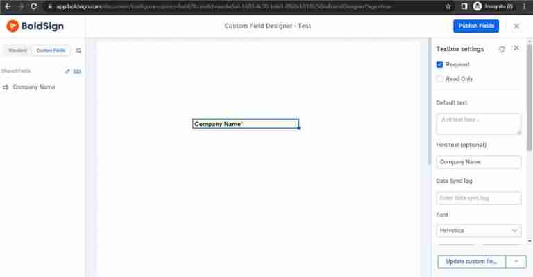 Create Custom Form Fields to Speed Up Document Building with BoldSign - BoldSign