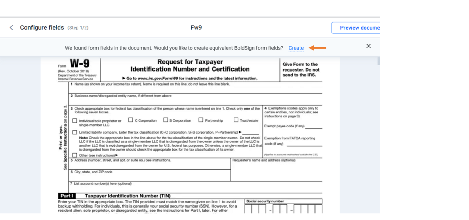 Sign W-9 Forms Online with BoldSign - BoldSign