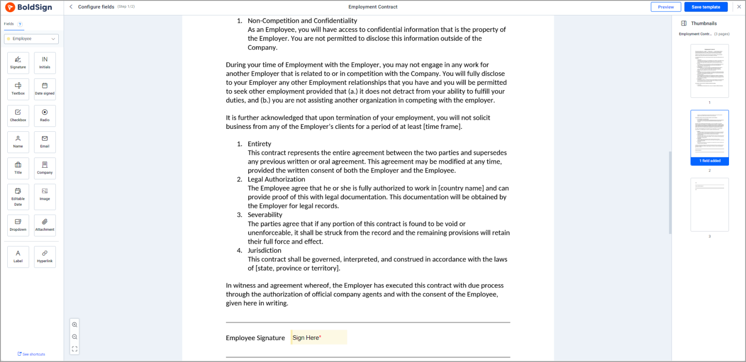 How to Efficiently Save Time with Electronic Signature Templates - BoldSign