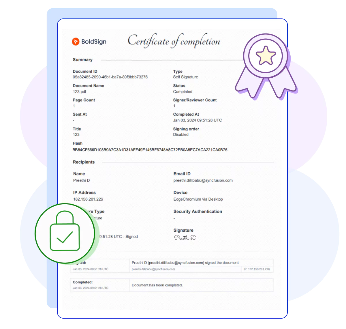 Electronic Signature for Accounting Firms - BoldSign