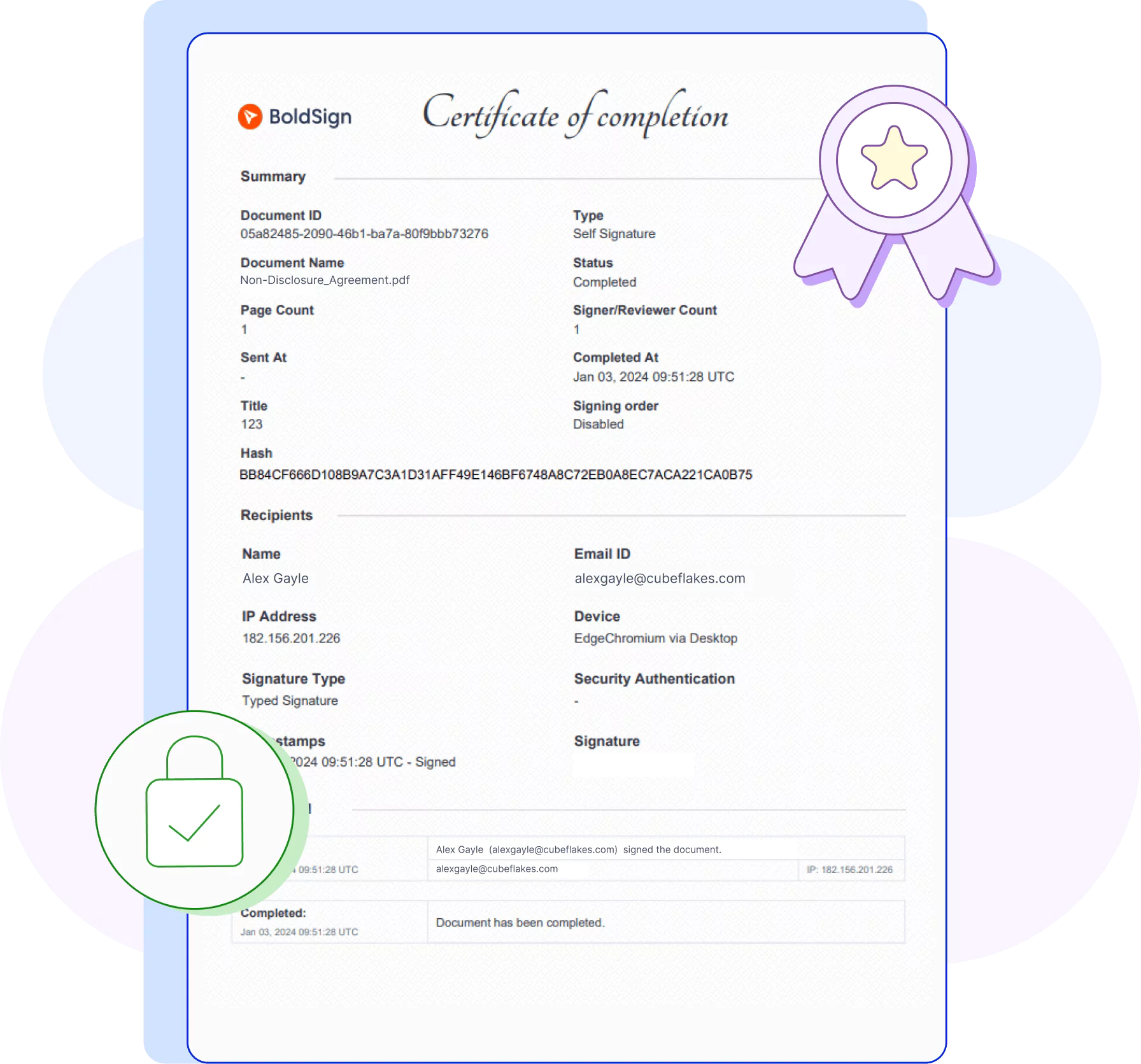 Secure Electronic Signatures for Banking Transactions - BoldSign