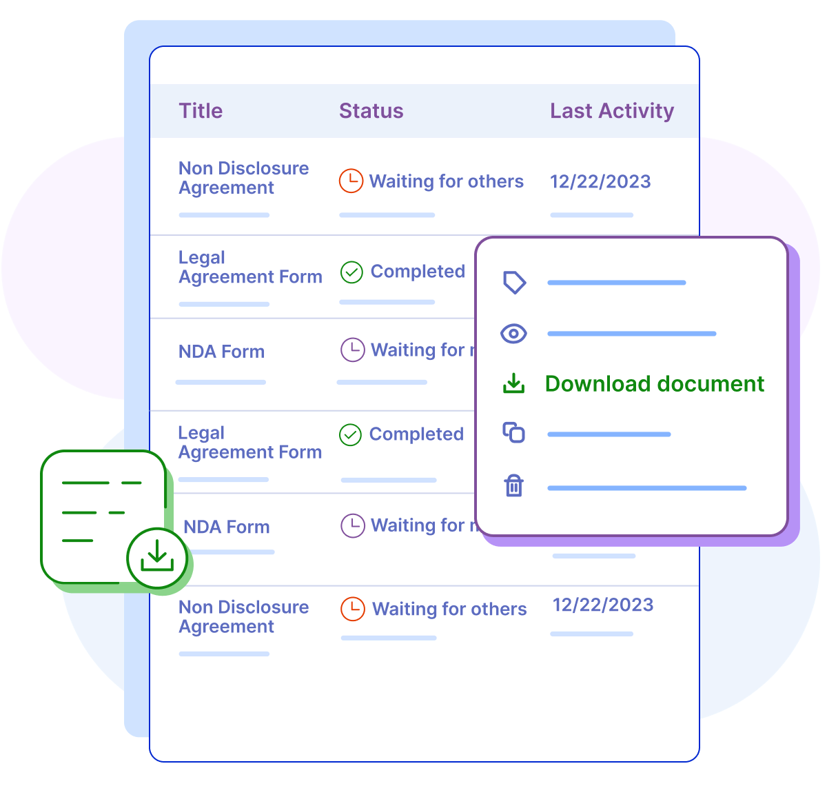 Document Tracking and Management with eSignature - BoldSign
