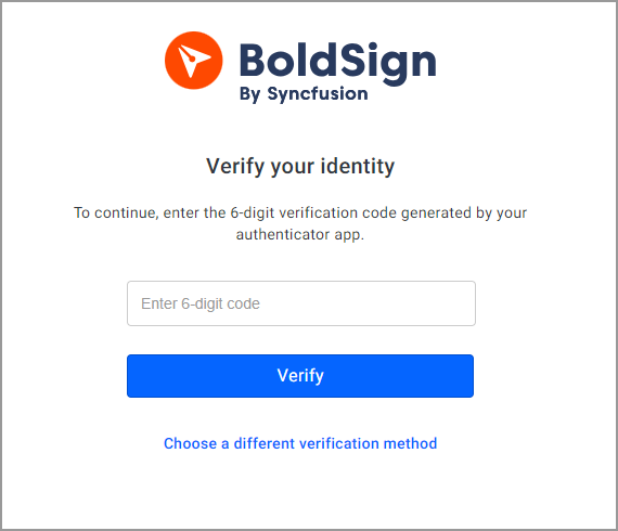 Set Up 2FA for Your BoldSign Account - BoldSign