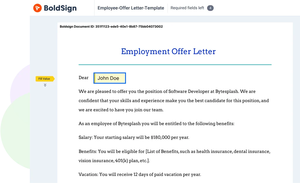 Electronic Signature Software for Human Resource Teams - BoldSign