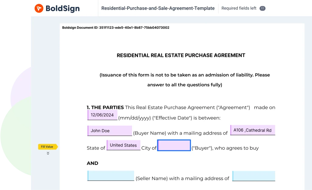 Electronic Signatures for Real Estate Contracts - BoldSign