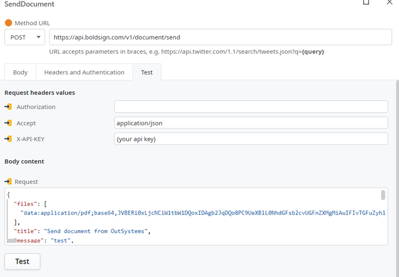 How to Send E-Signature Documents from OutSystems via API - BoldSign