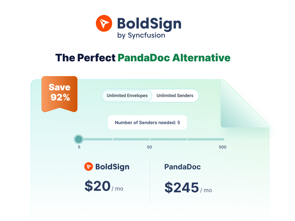 PandaDoc Alternative: Feature Comparison & Benefits - BoldSign