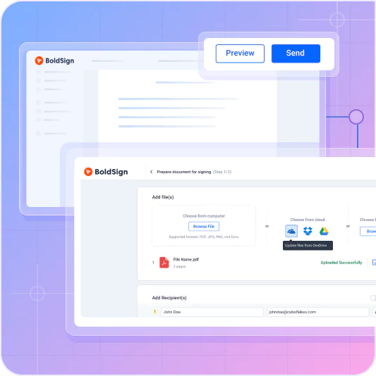 Integrate BoldSign eSignature with OneDrive for Document Signing - BoldSign