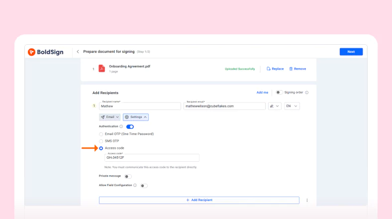 BoldSign Self-Help Demo for a Quick eSignature Guide - BoldSign