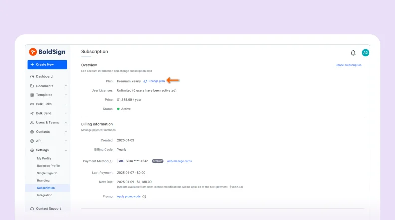 BoldSign Self-Help Demo for a Quick eSignature Guide - BoldSign