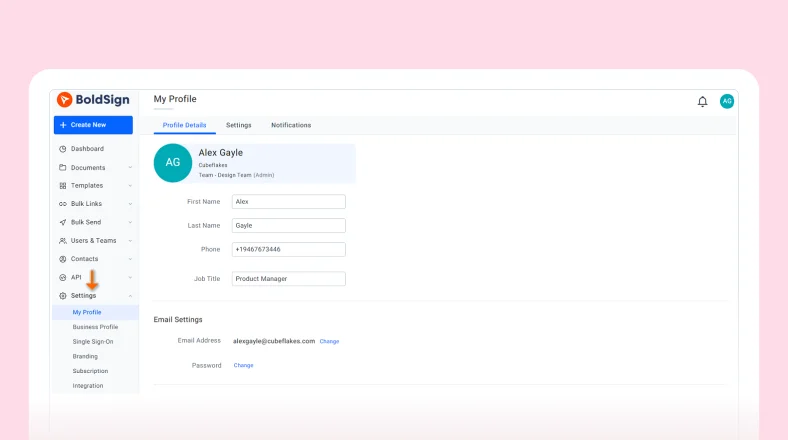 BoldSign Self-Help Demo for a Quick eSignature Guide - BoldSign