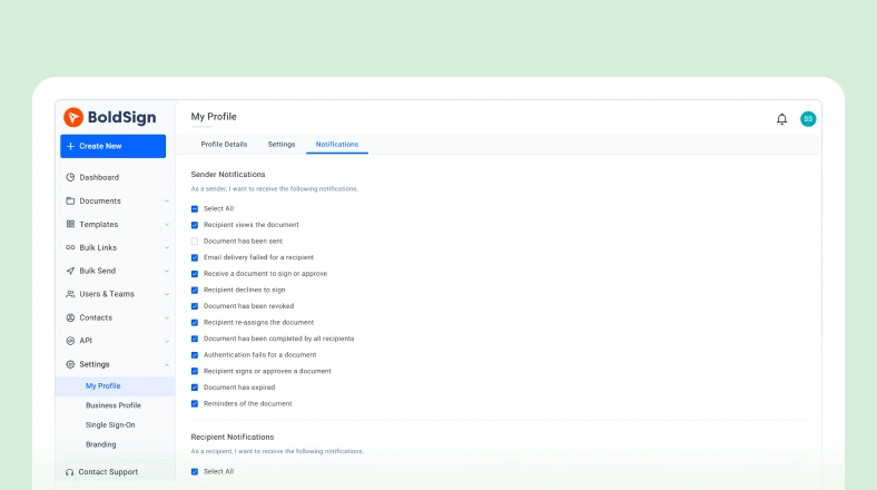 BoldSign Self-Help Demo for a Quick eSignature Guide - BoldSign