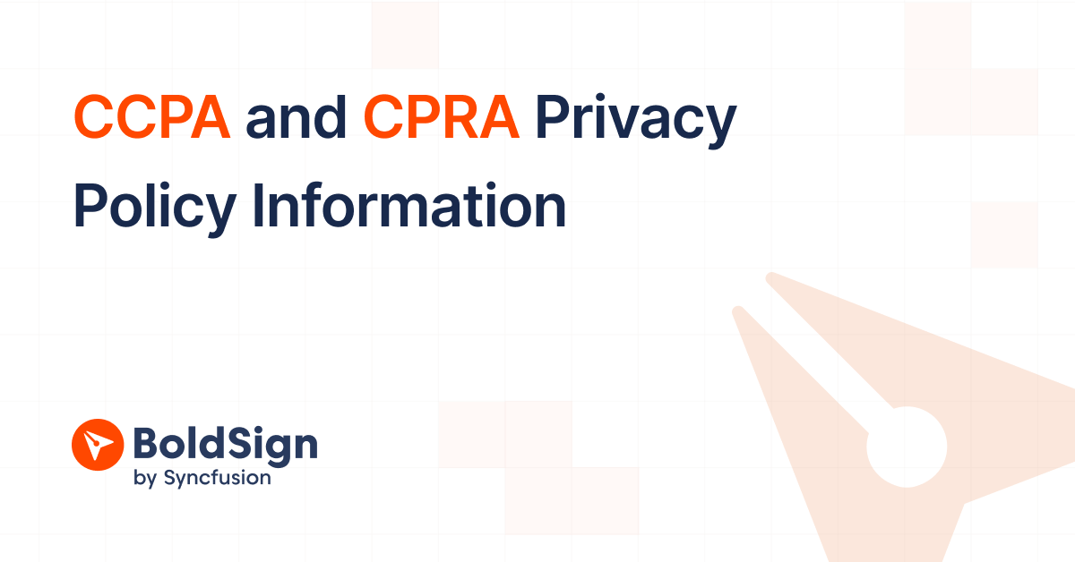 Protect Your Privacy with CCPA and CPRA Rights at BoldSign